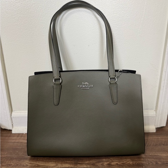 Coach | Bags | Coach Olive Green Tote Bag | Poshmark